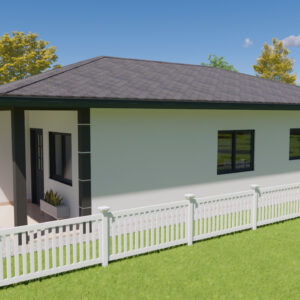 Simple House Design - 3 Bedroom House Plan - H3