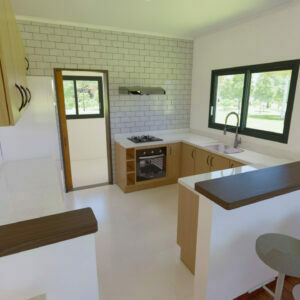 Simple House Design - 3 Bedroom House Plan - H3